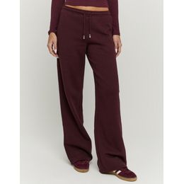 Sweathose Tally Weijl "SPACOWIBY", Damen, Gr. 40, N-Gr, mauve wine, Sweatware, Obermaterial: 65% Baumwolle, 35% Polyester, unifarben, lang, Hosen Sweathose, Baumwollmischung, weit