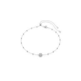 Collier Swarovski "Schmuck Geschenk Una Halskette", silber (metallfarben, kristallwei&szlig;), Halsketten, Damen, Metall, Collier, mit Swarovski Kristall