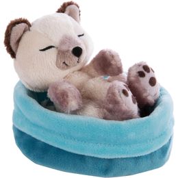 Kuscheltier Nici "Sleeping Pets, Katze Siam, 12 cm", bunt, Pl&uuml;schfiguren, KinderB:9cm H:12cm L:10cm, Kuscheltier, im K&ouml;rbchen, B:9cm H:12cm L:10cm