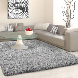 Hochflor-Teppich Ayyildiz Teppiche "Life Shaggy 1500", grau (hellgrau), B:200cm H:30mm L:290cm, Kunstfaser, Teppiche, Langflor, uni, gro&szlig;e Farbauswahl, robust, auch als L&auml;ufer und in rund
