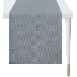 Tischl&auml;ufer Apelt "Miles", blau, B:150cm L:42cm, Polyester, Tischdecken
