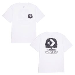 T-Shirt Converse "MEN'S Converse TREE T-SHIRT", Herren, Gr. XXL, wei&szlig;, Obermaterial: 100% Baumwolle, Shirts T-Shirt