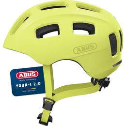 Fahrradhelm Abus "YOUN-I 2.0" Gr. M, gelb (mono gelb), Helme, M/905 Kopfumfang: 52cm - 57cm