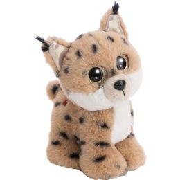 Kuscheltier Nici "Glubschis, Luchs Lenzo, 15cm stehend", braun, Pl&uuml;schfiguren, KinderB:9cm H:15cm L:12cm, Polyester, Kuscheltier, B:9cm H:15cm L:12cm