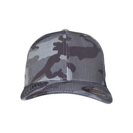 Flex Cap Flexfit "Flexfit Unisex Flexfit Camo Stripe Cap", Gr. S/M, schwarzcamo, 92% Polyester, 8% Elasthan, Caps
