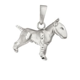 Kettenanh&auml;nger Jobo "Anh&auml;nger Bullterrier Hund", silber (silber 925), Schmuckanh&auml;nger, Damen, Silber 925 (Sterlingsilber), Kettenanh&auml;nger, 925 Silber