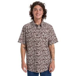 Kurzarmhemd Quiksilver "Apero Classic", Herren, Gr. M, US-Gr&ouml;&szlig;en, chocolate braun mini desert ch, Obermaterial: 100% Baumwolle., Hemden