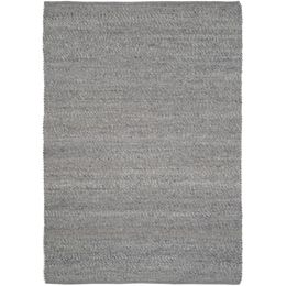 Teppich OCI DIE TEPPICHMARKE "FAVORIT", grau, H:12mm &Oslash;:250cm, Wolle, Teppiche, Teppich, Handweb-Teppich aus Indien, handgewebt, hochwertig verarbeitet
