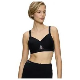 Sport-BH triaction by Triumph "Triaction Gravity Lite P EX", Damen, Gr. 80, Cup C, schwarz, Single Jersey, Obermaterial: 47% Polyester, 33% Polyamid, 20% Elasthan, kontrastfarbene Details, leicht gl&auml;nzend, unifarben, k&ouml;rpernah, BHs Sport-BH, atmungsaktiv und extremer Halt