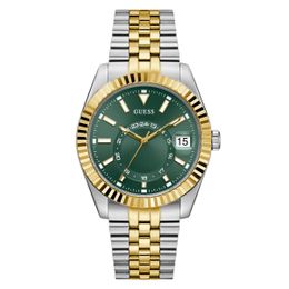 Quarzuhr Guess "JADEN", silber (silberfarben, goldfarben), Armbanduhren, Herren, Quarzuhr, Armbanduhr, Herrenuhr, Edelstahlarmband, Datum