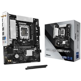 Asrock Mainboard "H810M-X Gen5 WiFi", schwarz, B:24,4cm H:5,8cm T:19,3cm, Mainboards