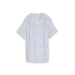 Tom Tailor Damen Plus Size - Bluse mit Muster, wei&szlig;, Gemustert, Gr. 48