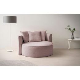 XXL-Sessel "Isalie, Lesesessel, Loveseat, inklusive Zierkissen", lila (hellflieder), B:153cm H:98cm T:145cm, LeGer Home by Lena Gercke, Sessel, XXL-Sessel, extra gro&szlig;e Sitzfl&auml;che, optional mit Hocker, Cord, Samt, Boucl&eacute;
