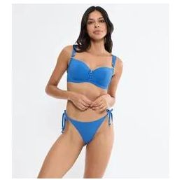Bikini-Hose Triumph "Palina Love by the Sea Brazilian", Damen, Gr. 44, N-Gr, very blau, Microfaser, Obermaterial: 77% Polyamid, 23% Elasthan, Badehosen Bikini-Hose, Triumph x Palina Rojinski