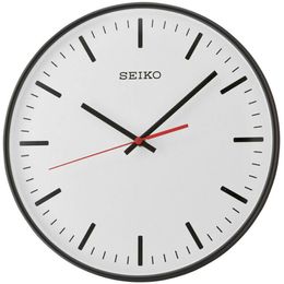 Wanduhr Seiko, schwarz, Wanduhren, &Oslash; 29,5cm, Wanduhr, Quarzuhr, Wohnzimmer, Esszimmer, Arbeitszimmer, K&uuml;che