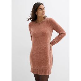 bonprix Oversize-Kleid in Strick, braun, Gr.48/50 (XL), Kurzes, weiches Kleid aus Strick