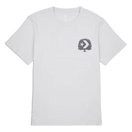 T-Shirt Converse "MEN'S Converse TREE T-SHIRT", Herren, Gr. S, grau (barely grau), Obermaterial: 100% Baumwolle, Shirts T-Shirt