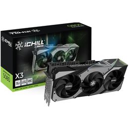 Inno3D Grafikkarte "iChill GeForce RTX 5080 X3 V2 NVIDIA 16 GB", grau, schwarz, Grafikkarten