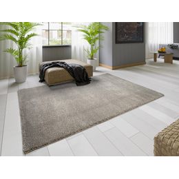 Teppich OCI DIE TEPPICHMARKE "NEW VILLA MELANGE, auch als L&auml;ufer und in rund", braun (hellbraun), B:160cm H:20mm L:230cm, Polypropylen, Teppiche, Teppich, dichter Shaggy, melierte uni Farben, robuster Hochflor, Wohnzimmer