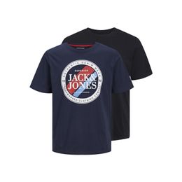 Jack & Jones Jack & Jones T-Shirt Loyd & Loof T-Shirt mit Print Mix 2 Pack