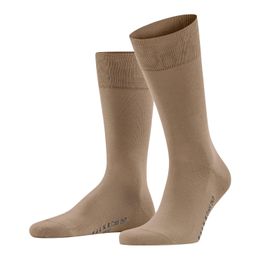 Socken Falke "Cool 24/7", Herren, Gr. 45-46, braun (camel), Baumwollmischung, unifarben, normal, Socken Socken, Feuchtigkeitsregulierend, Klimaaktivsohle, Uni