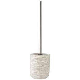 WC-Garnitur Wenko "Pergole", beige, H:38,5cm &Oslash;:10,5cm, Keramik, Reinigungsb&uuml;rsten, aus hochwertiger Keramik
