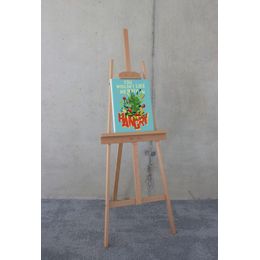 Leinwandbild Komar "Marvel Hangry - Gr&ouml;&szlig;e 30 x 40 cm", bunt (farbe rahmen: braun, farbe bild(er): bunt), B:30cm H:40cm T:2cm, Holz, Papier, Bilder, Leinwandbild, Keilrahmenbild mit Echtholzrahmen, Kinderzimmer