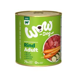 WOW! Dog Rind Adult Hunde-Nassfutter getreidefrei 6x800g