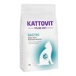 Kattovit Feline Gastro Katzen-Trockenfutter fettreduziert 2x4kg