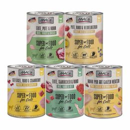 MAC's Cat Fleischmen&uuml; Mixpaket 1 Katzen-Nassfutter getreidefrei 30x800g