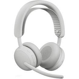 Logitech Wireless-Headset "Zone Wireless 2 ES for Business (Teams Version)", grauwei&szlig;, B:18,36cm H:18,52cm T:7,3cm, Kopfh&ouml;rer