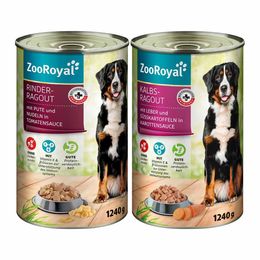 ZooRoyal Ragout Mixpaket Rind und Kalb 6x1240g