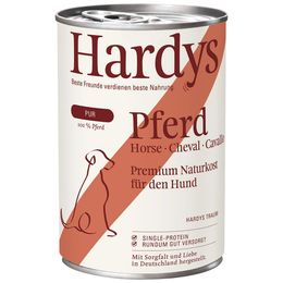 Hardys Pur Pferd Hunde-Nassfutter getreidefrei 6x400g