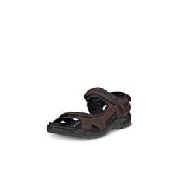 Outdoorsandale Ecco "Offroad", Herren, Gr. 40, schwarz (mokka, schwarz), Nubukleder, Schuhe Outdoorsandale, Sommerschuh, Klettschuh, Outdoorschuh, in Trekking-Optik