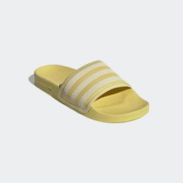 Badesandale adidas originals "ADILETTE", Herren, Gr. 38, gelb (powder gelb, crystal wei&szlig;, powder gelb), Textil, Schuhe, Badelatschen