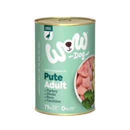 WOW! Dog Pute Adult Hunde-Nassfutter hoher Fleischanteil 6x400g
