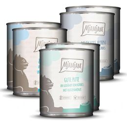 MjAMjAM leckere Mahlzeiten Mixpaket II Katzen-Nassfutter getreidefrei 24x800g