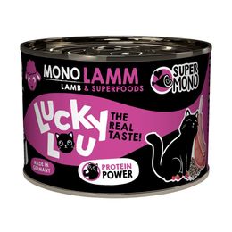 Lucky Lou SuperMono&sup2; Lamm Katzen-Nassfutter getreidefrei 6x200g