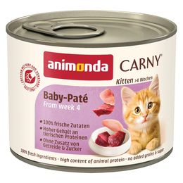 animonda Carny Kitten Baby-Pat&eacute; Katzen-Nassfutter getreidefrei 12x200g