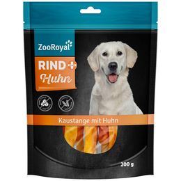 ZooRoyal Rind+ Kaustange mit Huhn Hundesnacks ohne Zuckerzusatz 200g