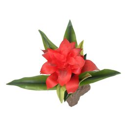 LUCKY REPTILE Bromelie Pflanze gro&szlig; rot 30 cm