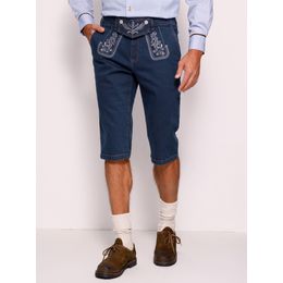 Trachtenjeans CLASSIC, Herren, Gr. 48, Normalgr&ouml;&szlig;en, dunkelblau, 98% Baumwolle, 2% Elasthan, unifarben, knielang, Jeans