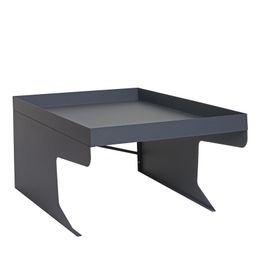 XL M&auml;hroboter-Garage mit Pflanzkasten MCW-G60, Dach Unterstand f&uuml;r Rasenm&auml;her, Metall 47x70x100cm ~ anthrazit