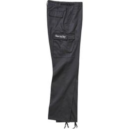 Cargohose Brandit "Brandit Herren Security Ranger Cargo Pants", Herren, Gr. 4XL, US-Gr&ouml;&szlig;en, schwarz, 80% Polyester, 20% Baumwolle, unifarben, loose fit, Hosen Cargohose