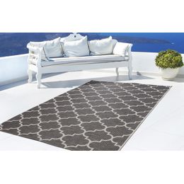 Teppich Calo-deluxe "Perugia 1030" Gr. 4, grau, B:160cm H:7mm L:230cm, Kunstfaser, Teppiche, Teppich, In- und Outdoor geeignet, Wohnzimmer