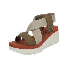 Riemchensandale Fly London "Fly London Sandalen Leder", Damen, Gr. 38, bunt (mehrfarbig), Leder, Schuhe Riemchensandale