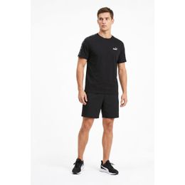 T-Shirt Puma "ESS TAPE TEE", Herren, Gr. L, schwarz (Puma schwarz), Jersey, Obermaterial: 100% Baumwolle, unifarben, regular fit normal, Rundhals, Shirts T-Shirt, sportlicher Stil, Kurzarm, aus Baumwolle