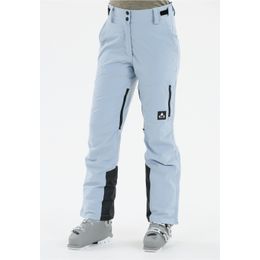 Skihose WHISTLER "Takoda", Damen, Gr. 40, EURO-Gr&ouml;&szlig;en, blau (hellblau), 100% Polyester, mehrfarbig, lang, Hosen Skihose, in atmungsaktiver Qualit&auml;t