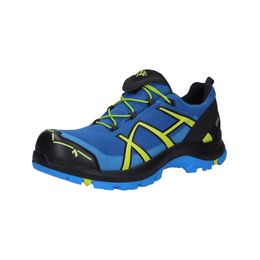 Sicherheitsschuh HAIX "Black Eagle Safety 40.1 low" Gr. 11,5, blau (blau, citrus), 11,5, Obermaterial: 50% sonstige Fasern AF. 50% Textilmaterial TEXMAT., Schuhe