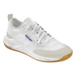 Hallenschuh Kempa "Hallen-Sport-Schuhe Kourtfly W", Herren, Gr. 10, wei&szlig; (wei&szlig;, grau), Obermaterial: 100% Textilmaterial TEXMAT., Schuhe Hallenschuh